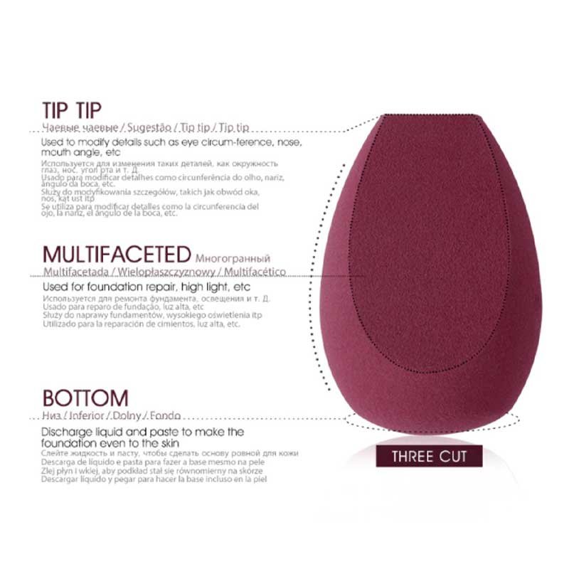 Sponge beauty blender 3 pieces | MAKEUP Ed