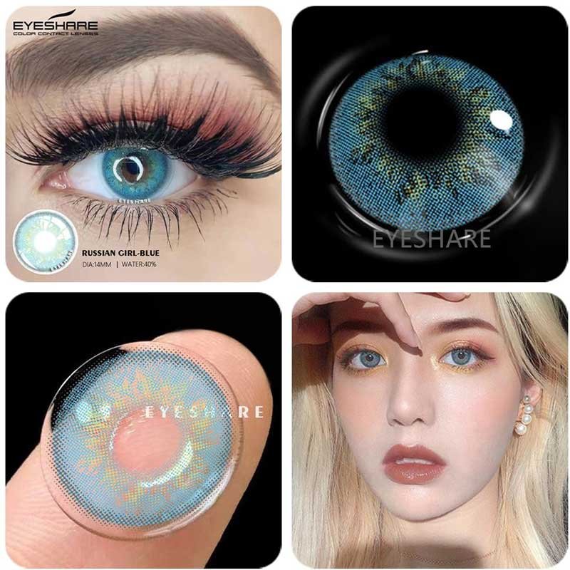 Rosen Girl Blue contact lenses - MAKEUP Ed