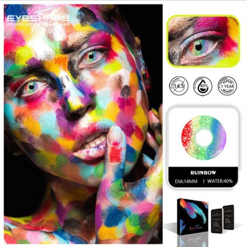 Rainbow contact lenses - MAKEUP Ed